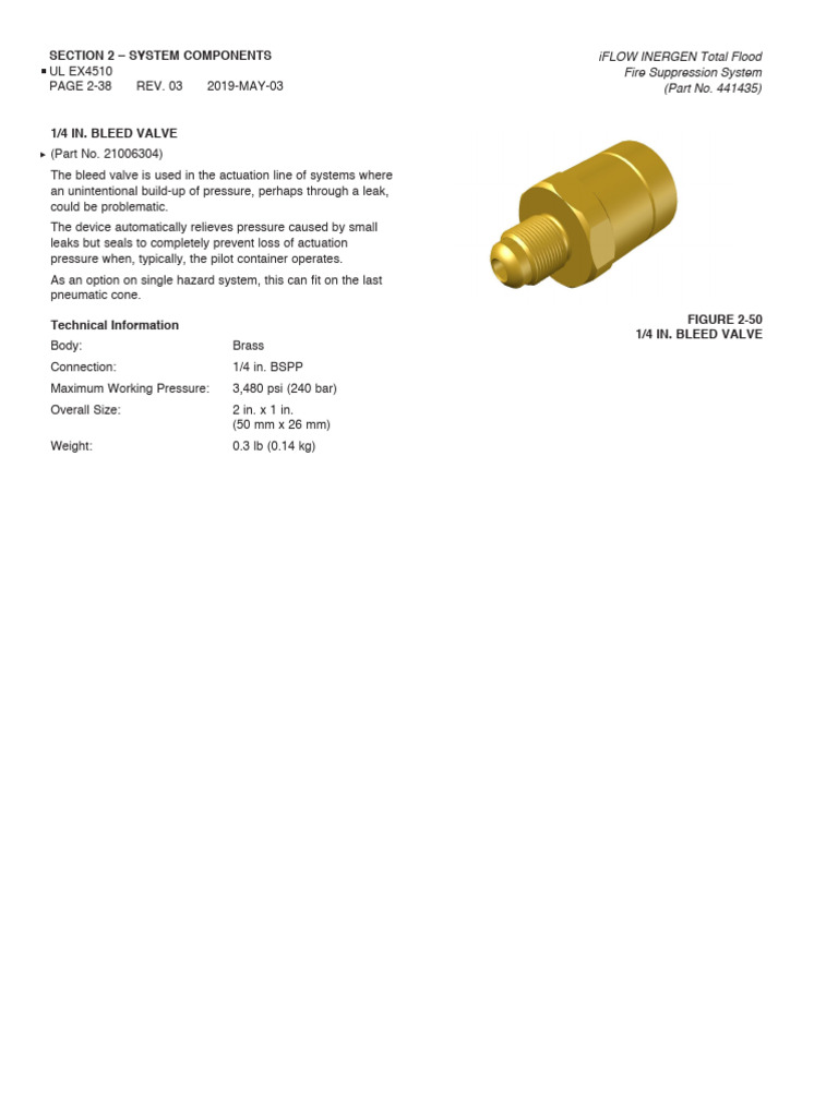 Section 2 - System Components: iFLOW INERGEN Total Flood Fire ...
