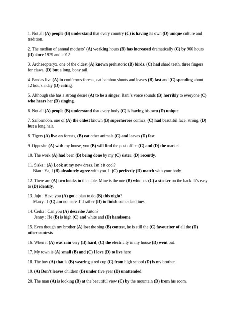 Error Recognition Pdf