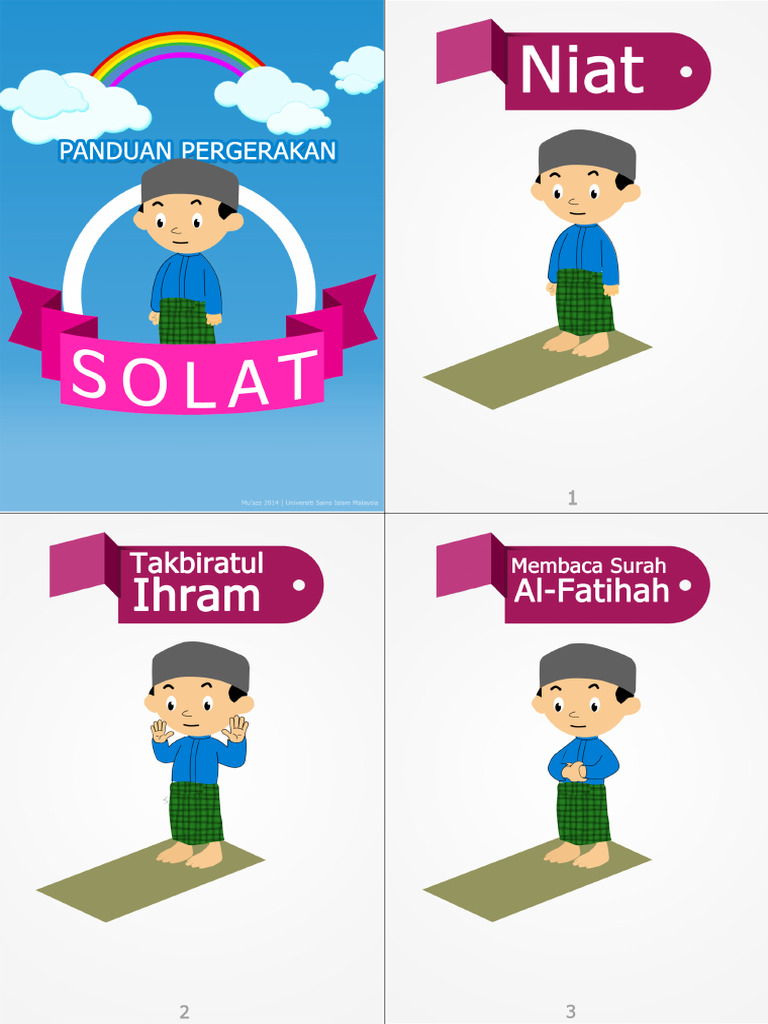 Kartun Panduan Pergerakan Solat | PDF