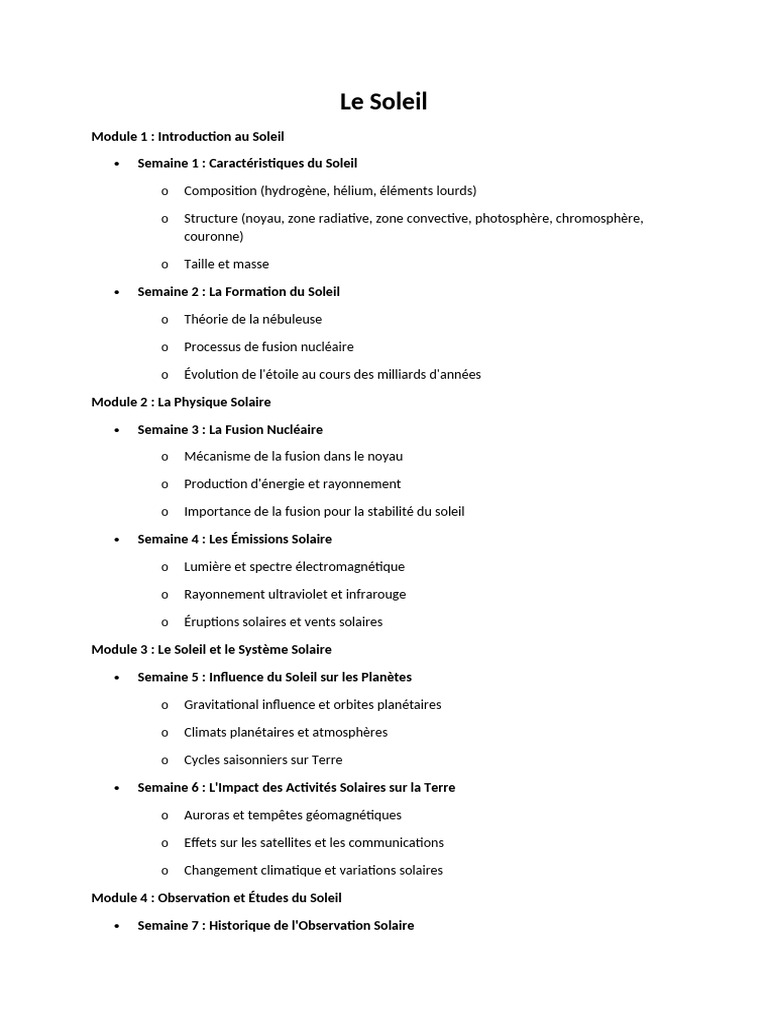 Le Soleil | PDF