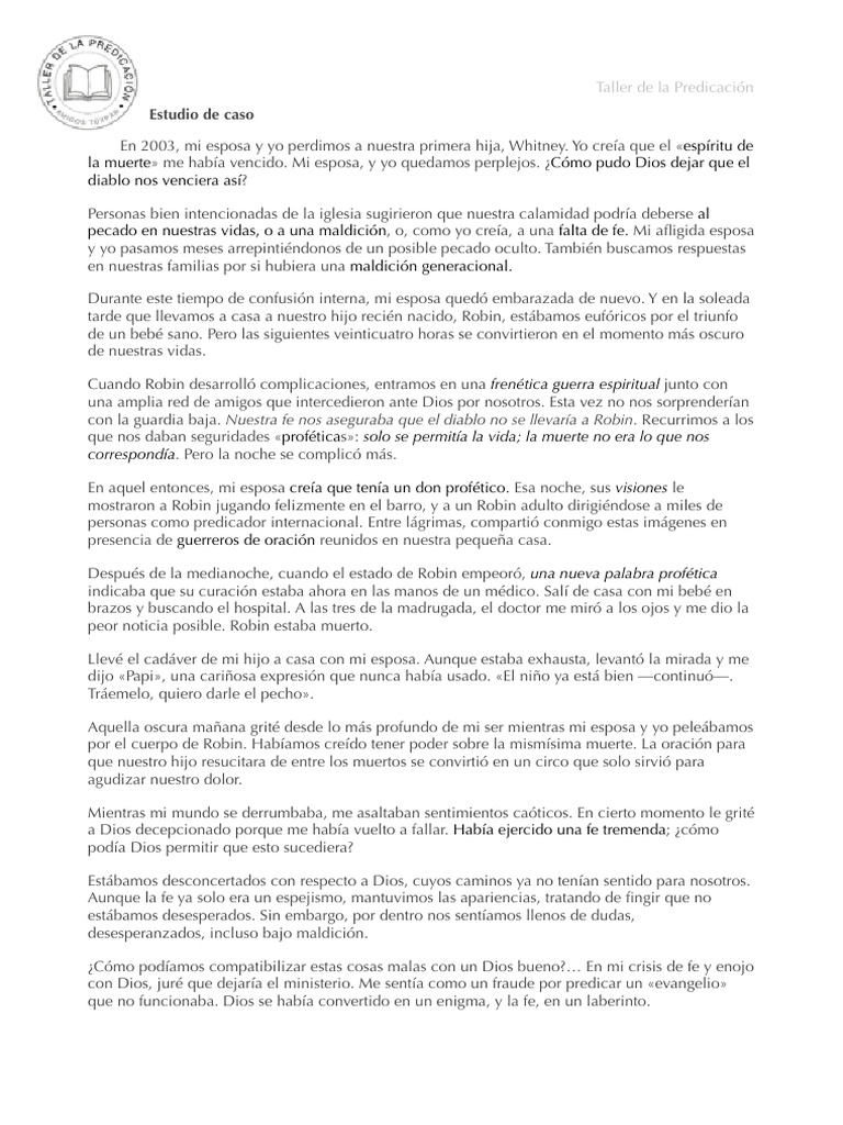 Crisis de fe tras la pérdida de un hijo | PDF