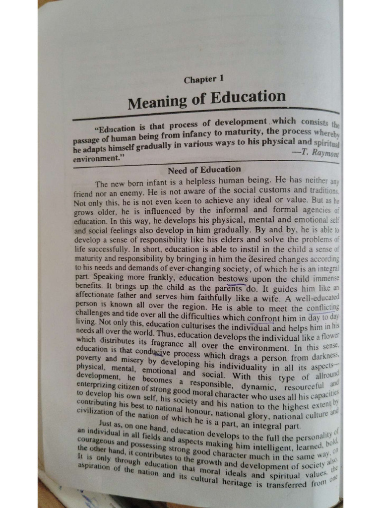 Meaning of Education | PDF