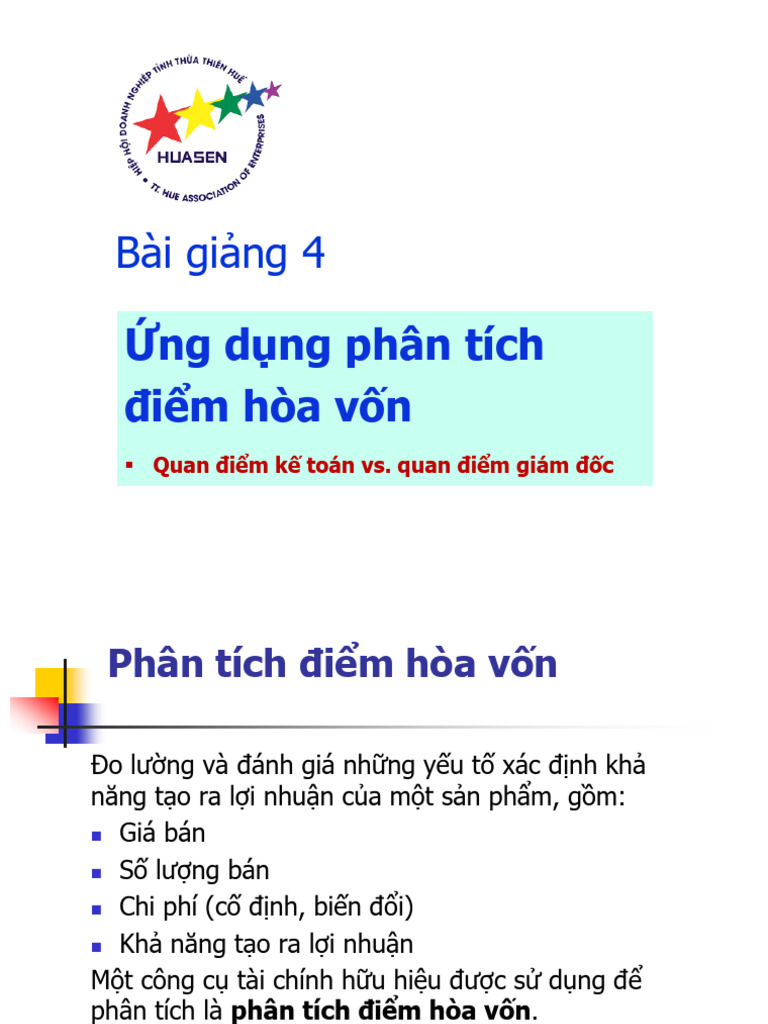 Bai 4-Quan Diem Ke Toan Va Quan Diem Giam | PDF