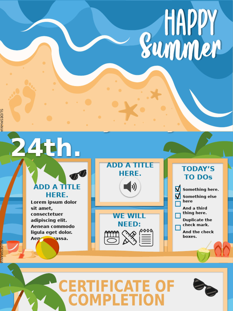 Happy Summer SlidesMania | PDF