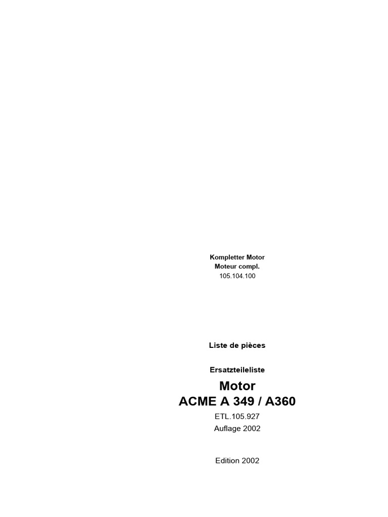 AcmeA349-A360 ETL105927 | PDF