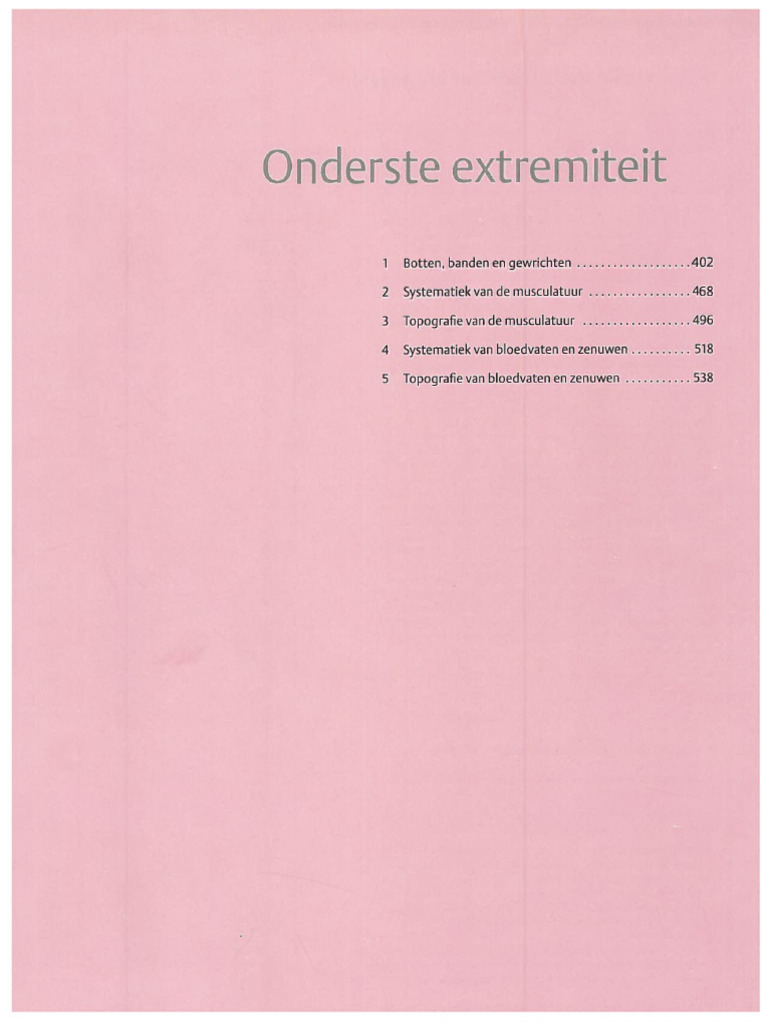 Onderste Extremiteit | PDF