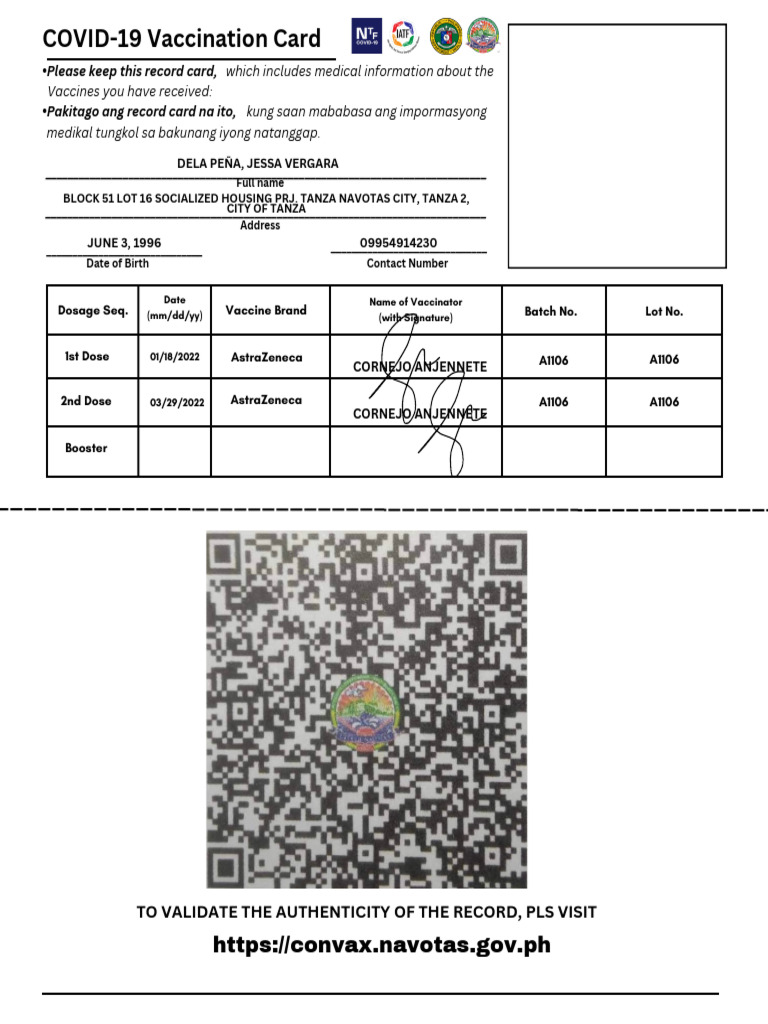 Vaccine Card | PDF