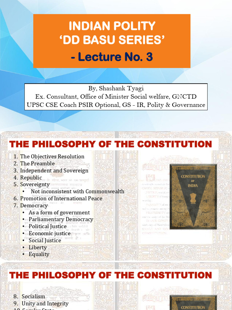 The Philosophy of Indian Constitution | PDF