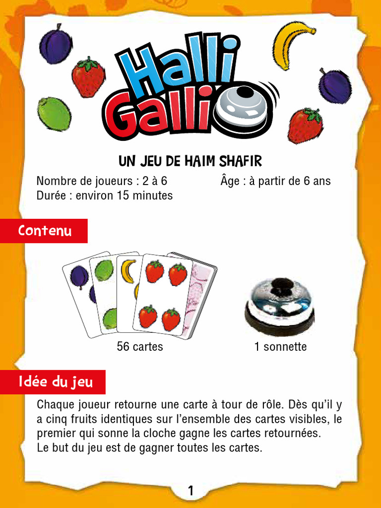 Gigamic Halli-Galli-Std Rules 04-2018 Web | PDF