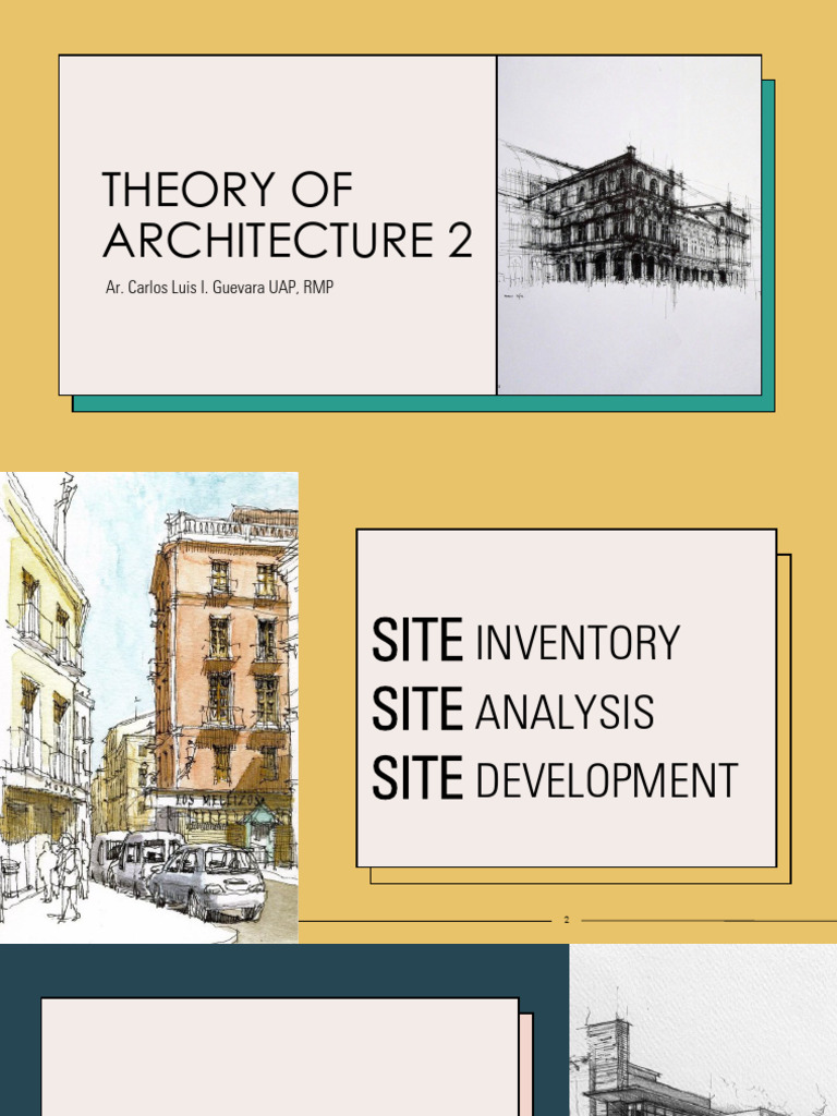 Theory of Architecture - Site Inventory | PDF
