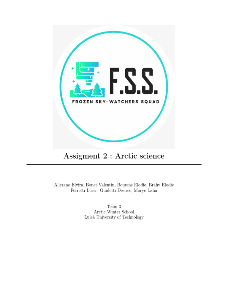 Assigment_2___Arctic_science | PDF