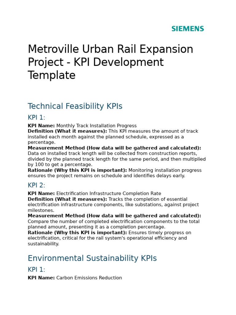 Siemens Task 1 - Example Answer | PDF
