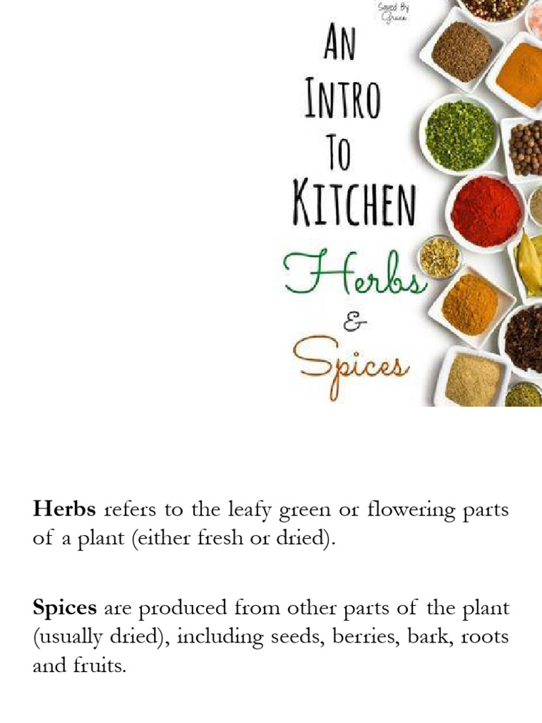Herbs and Spices | PDF