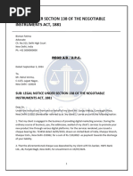 Legal Notice Drafting Format | PDF