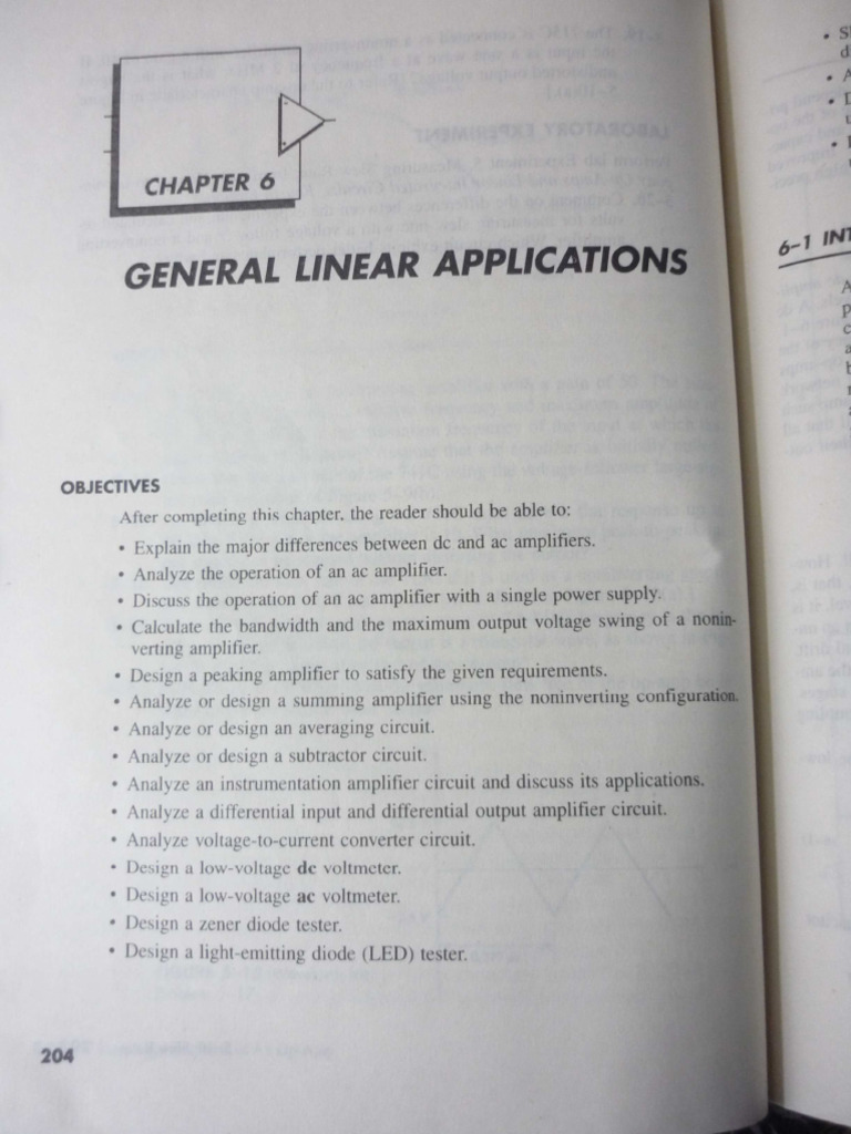 Ch6 Ch8 Op Amps and Linear Integrated Circuits PDF | PDF