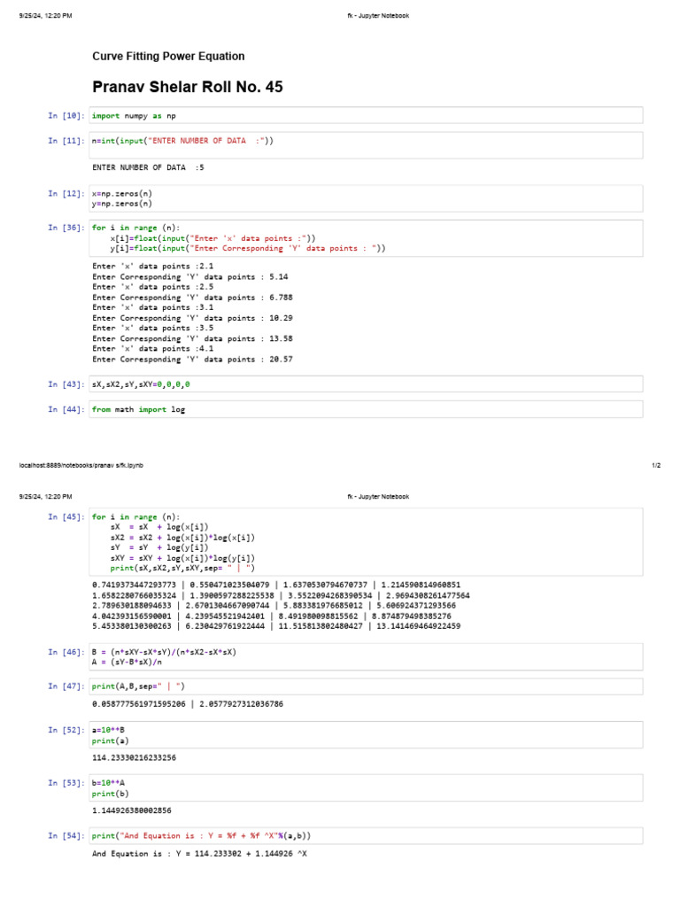 Curve - Jupyter Notebook45 | PDF