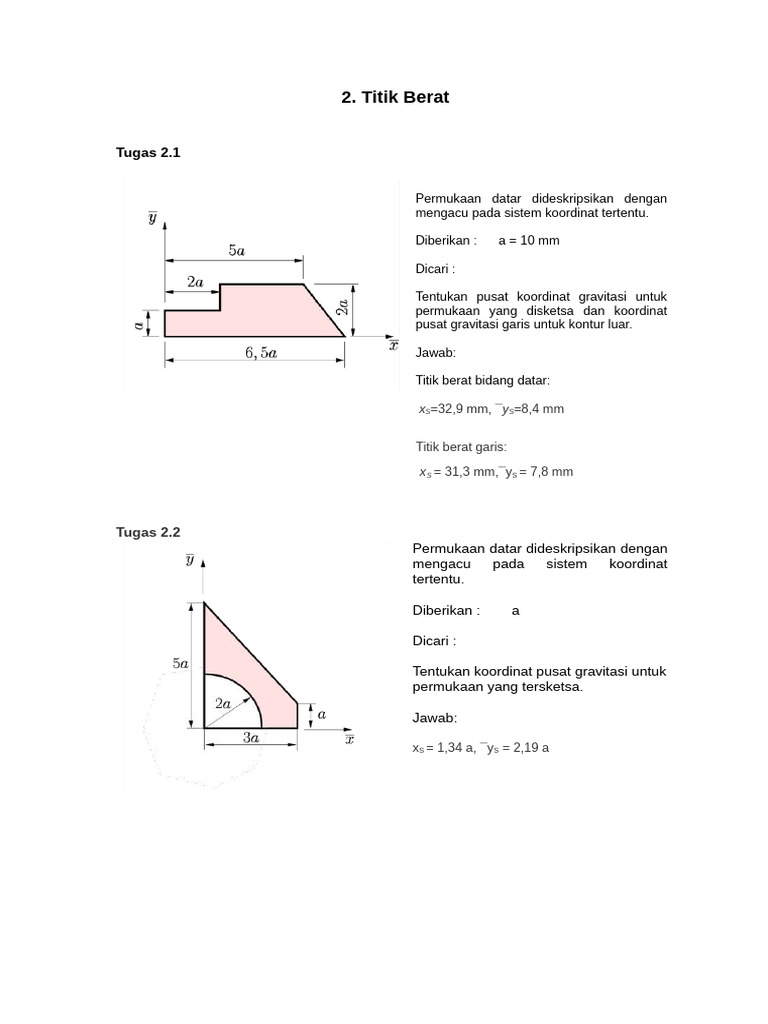 2. Titik Berat | PDF