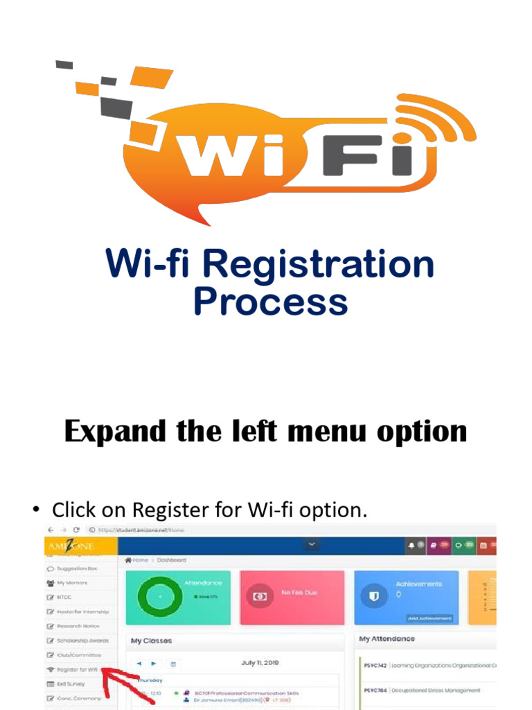 WIFI_Registration_Process_at_Amizone | PDF