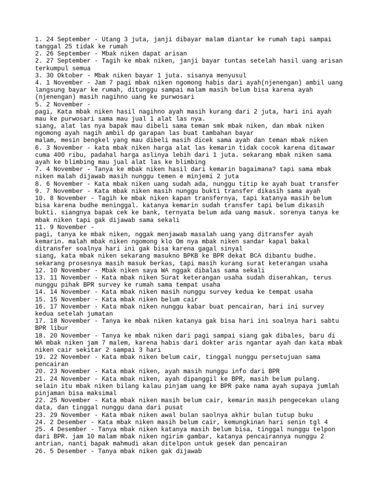 Alasan Mbak Niken | PDF