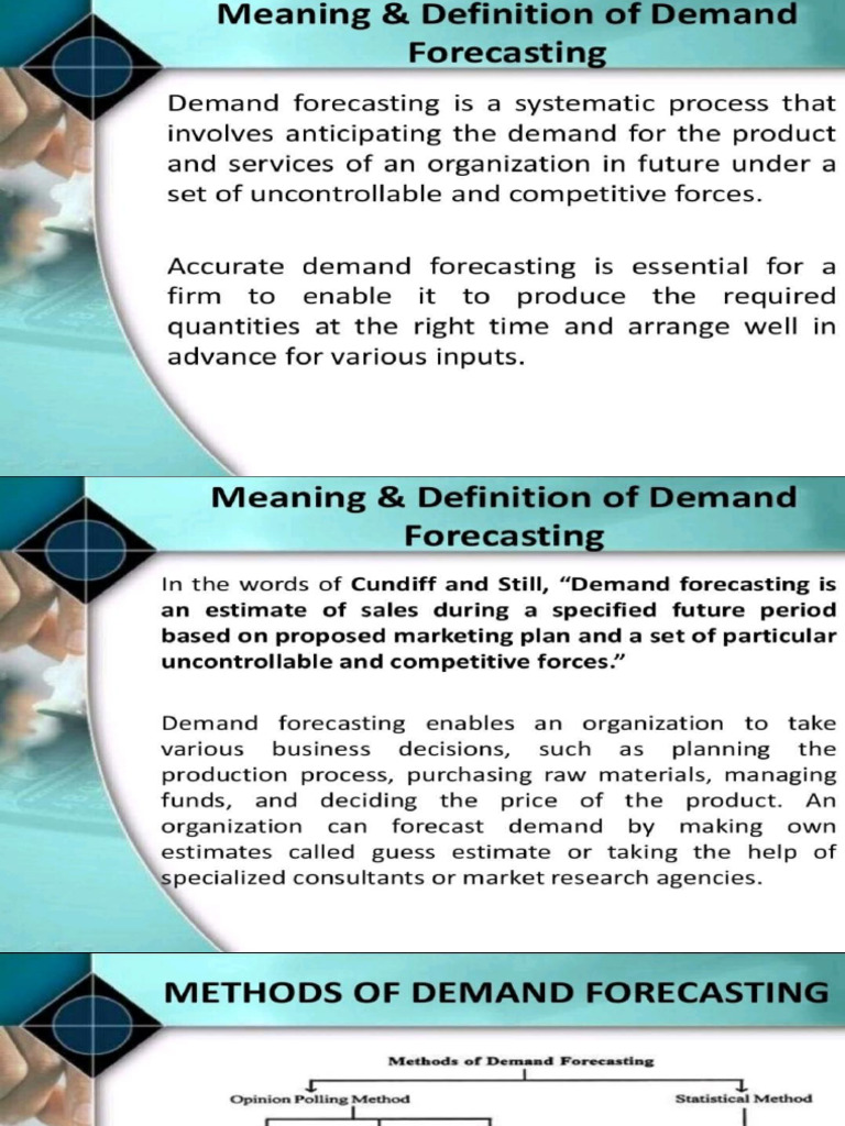 Demand Forecasting | PDF