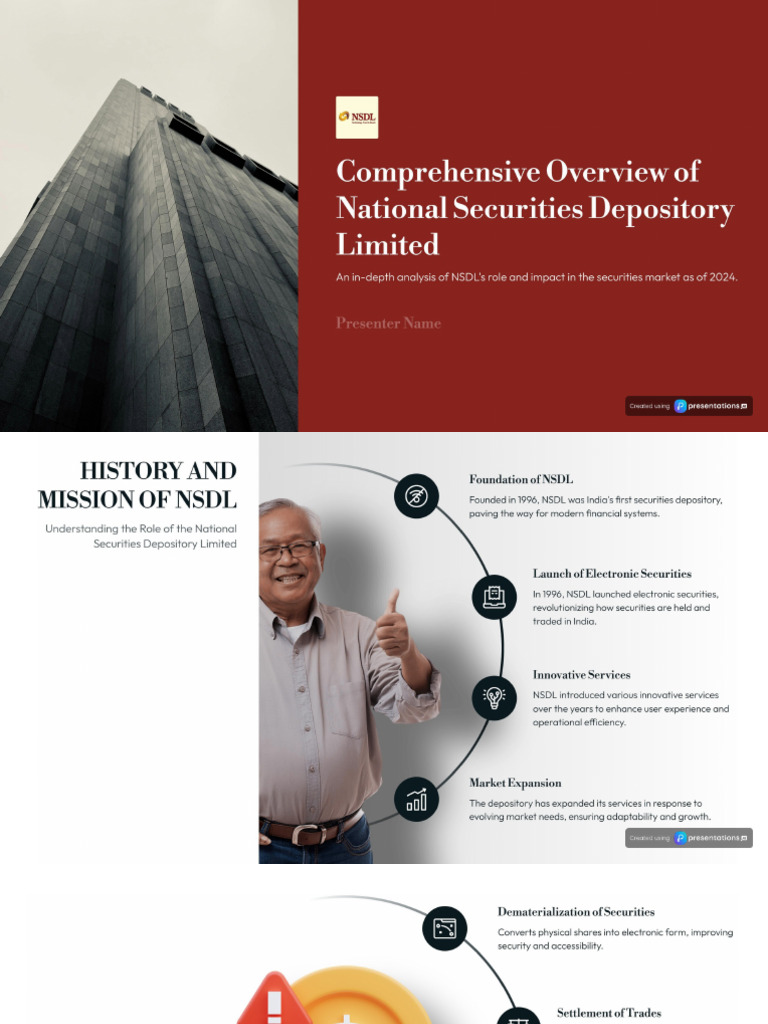 National Securities Depository Limited Presentation | PDF