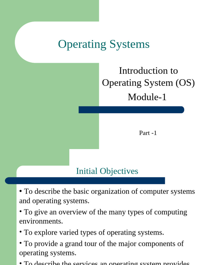 OS-Intro Module 1.1 | PDF