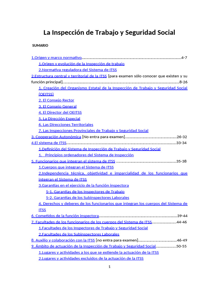 Inspeccion Trabajo | PDF