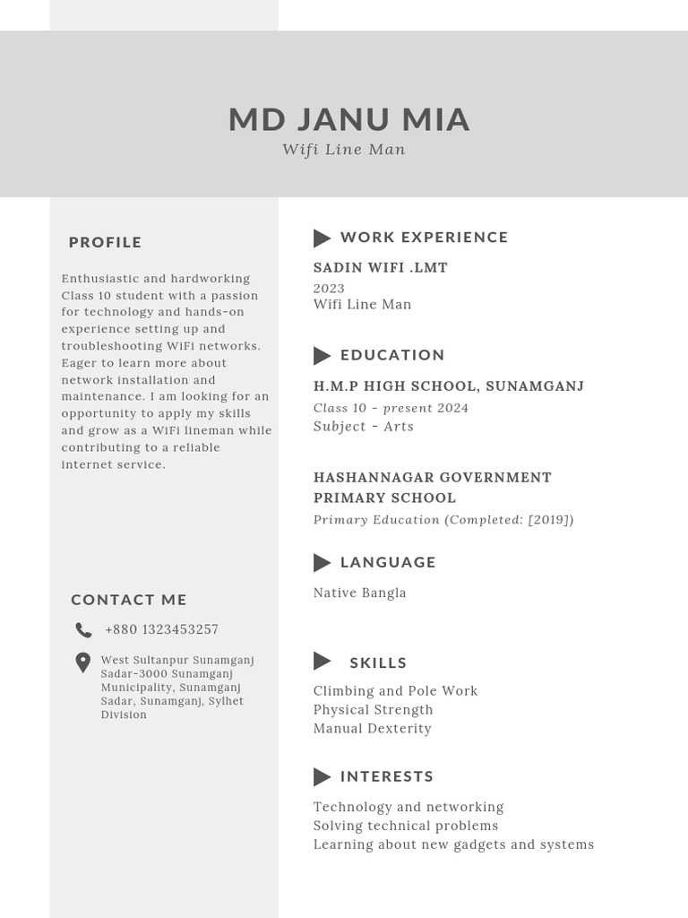 white simple student cv resume_2 | PDF