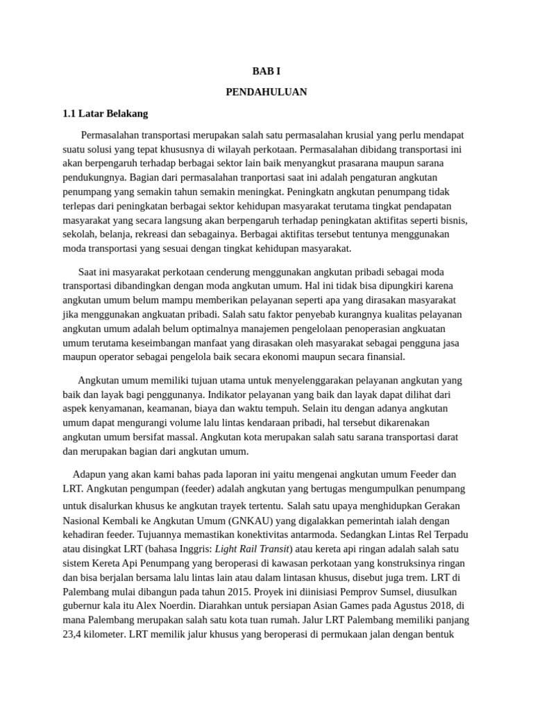 Angkutan Perkotaan | PDF