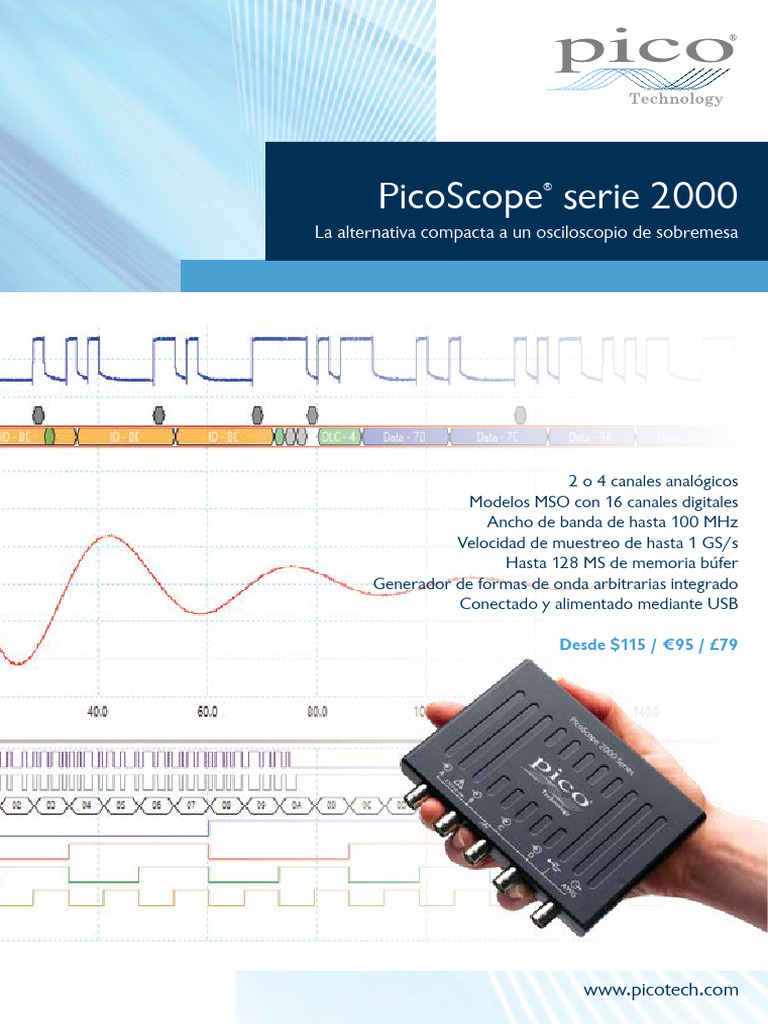 Picoscope 2000 Series Data Sheet Es | PDF | Electromagnetic Compatibility | Information And ...
