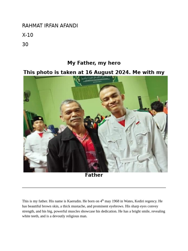My Father, My Hero | PDF
