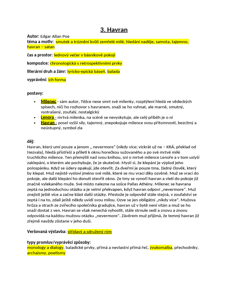 Havran | PDF