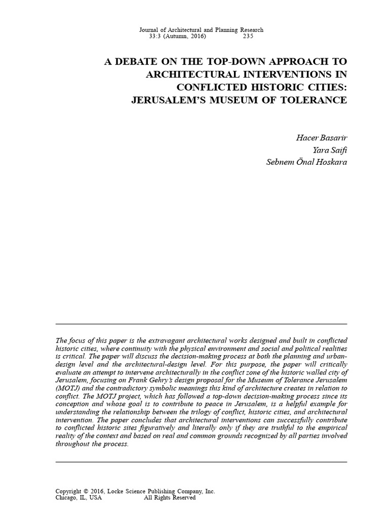 A Debate On The Top Down Approach To Arc | PDF