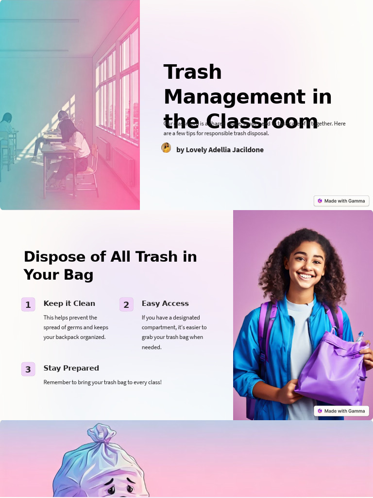 Trash Management in The Classroom | PDF | Home & Garden | Wellness