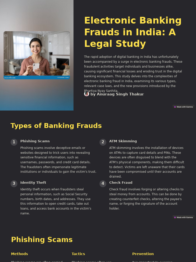 Electronic Banking Frauds in India A Legal Study | PDF