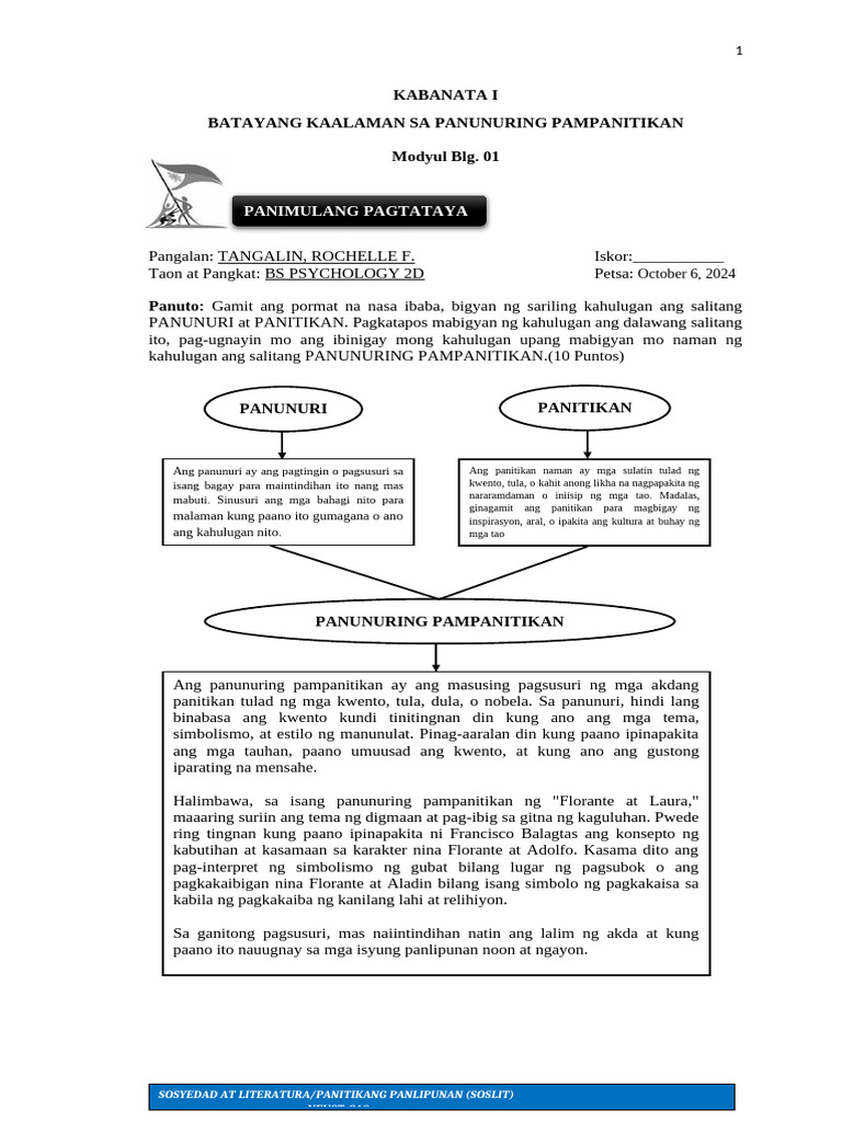 Kabanata 1 - Tangalin | PDF