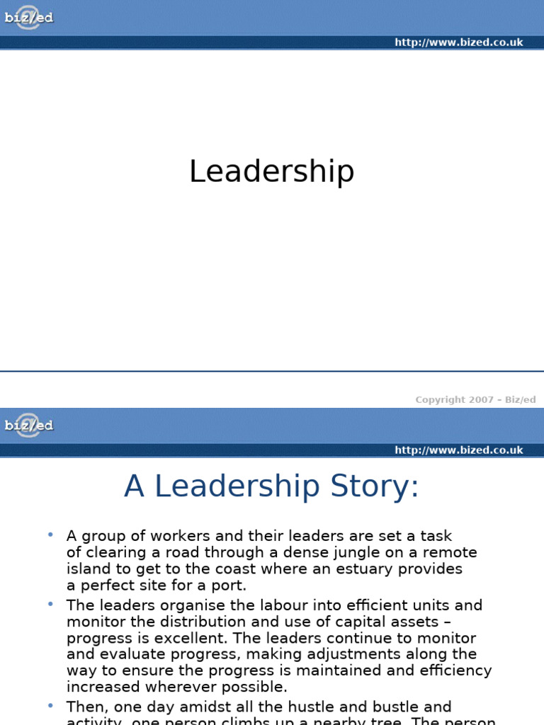 Leader Types | PDF