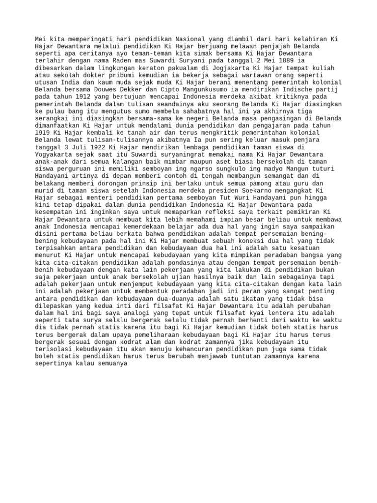 Filosofi Ki Hadjar Dewantara | PDF