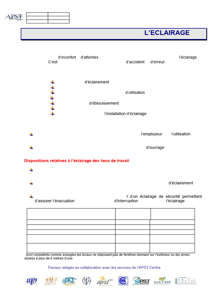 3 Risque Eclairage | PDF