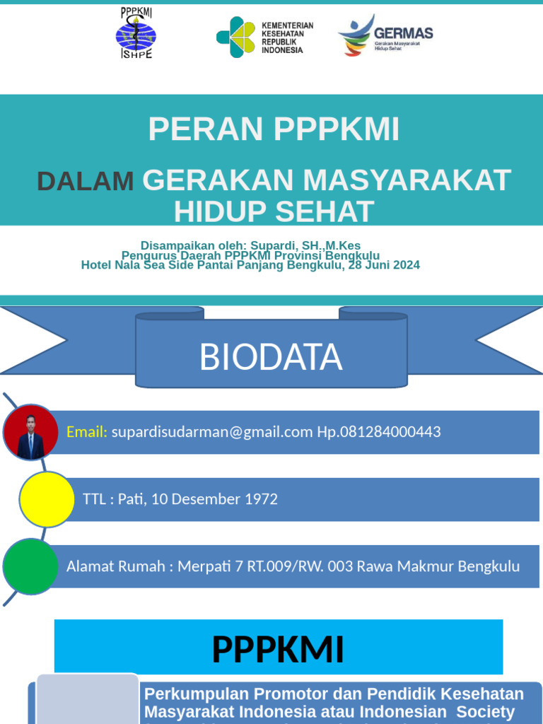 Peran Pppkmi Dalam Gerakan Masyarakat Hidup Sehat | PDF