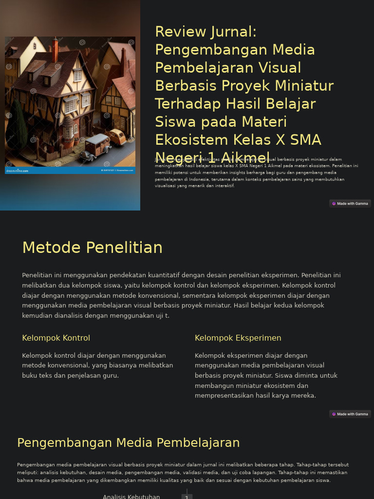 Review Jurnal Pengembangan Media Pembelajaran Visual Berbasis Proyek ...