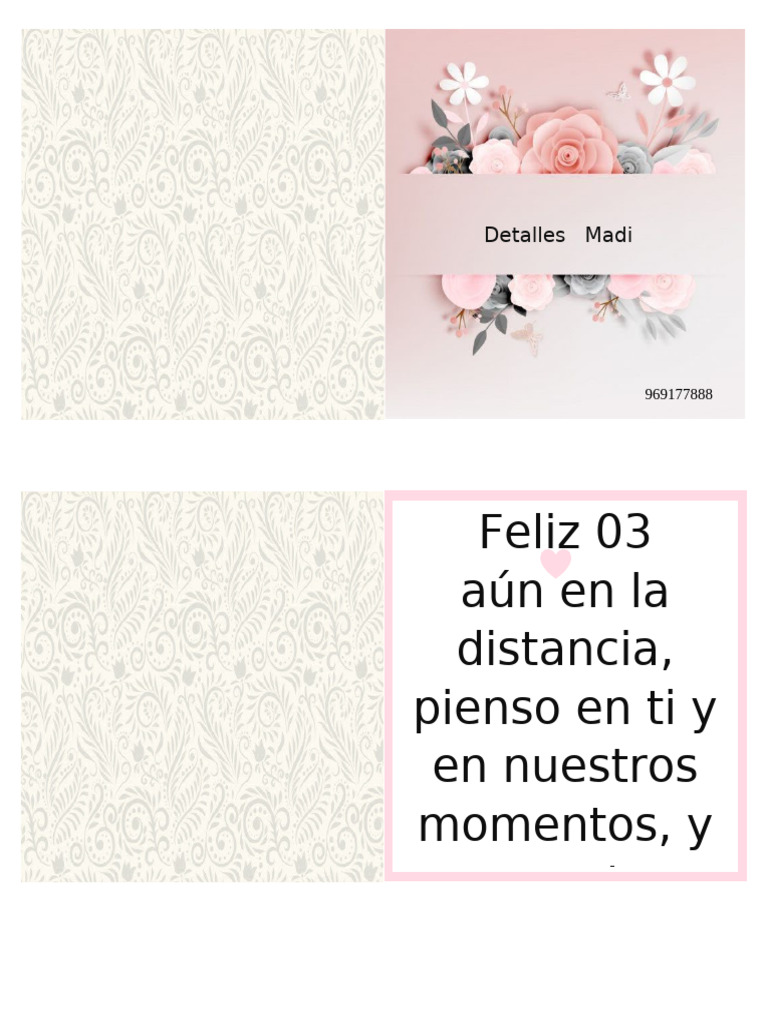 Tarjeta Personalizada Madi | PDF