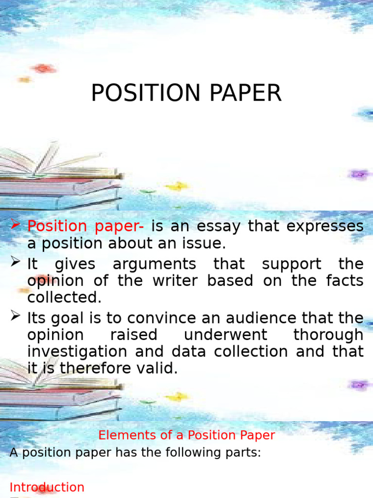 Position Paper | PDF