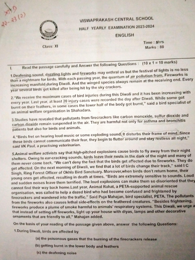 English paper - 2023 | PDF