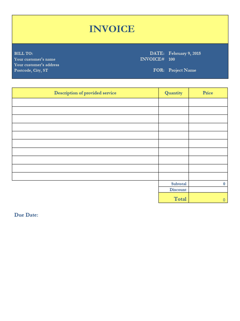 Invoice Template 13 | PDF