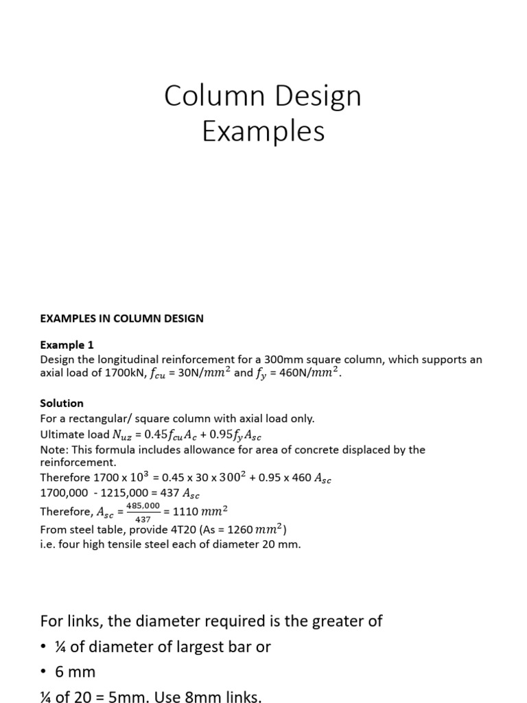Column Design _2 | PDF