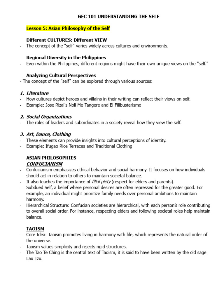 Lesson 5 Understanding The Self | PDF