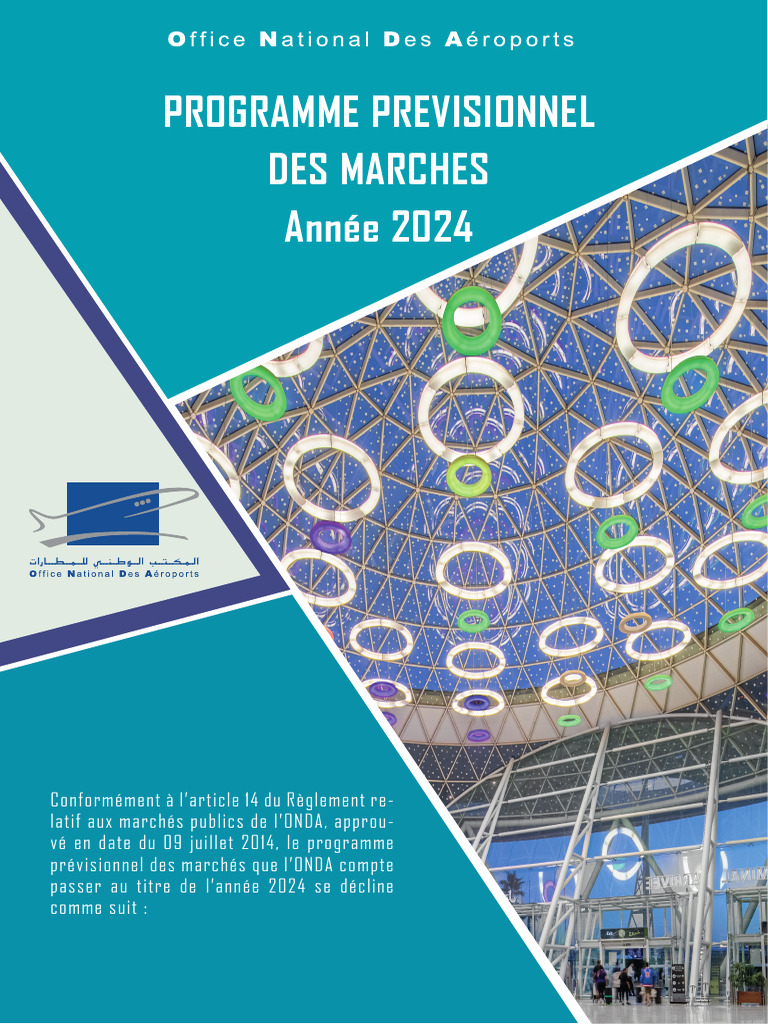 Programme+Previsionnel+des+Marché ONDA 2024 | PDF