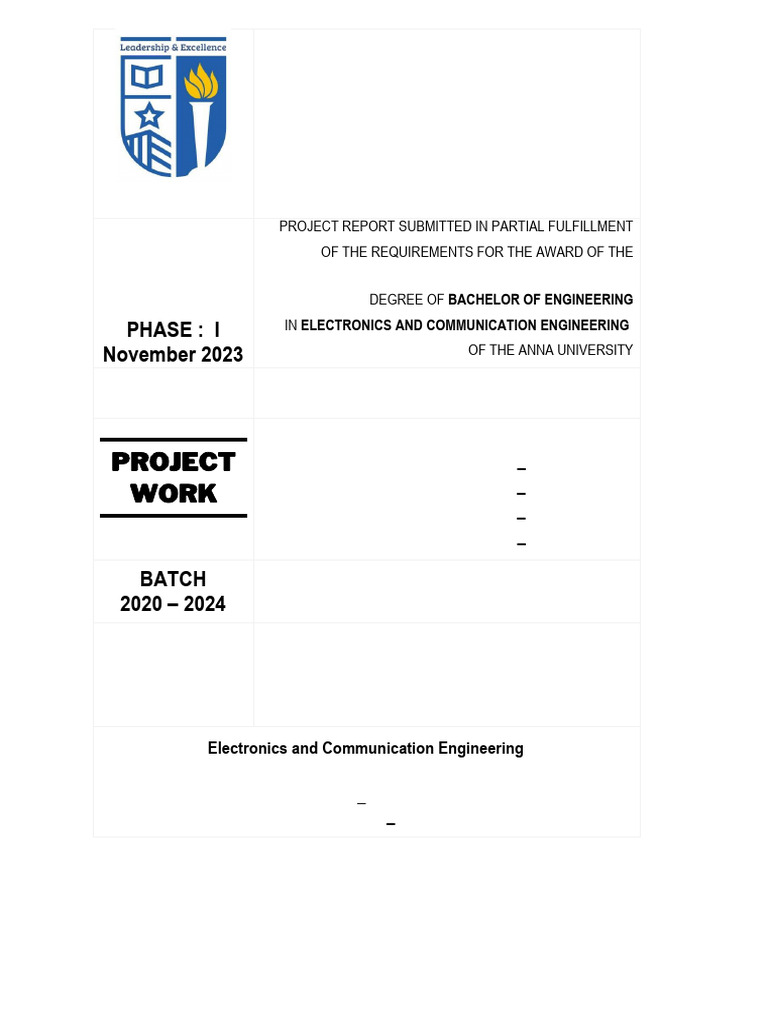Final Report Phase 1 (Consolidated) | PDF