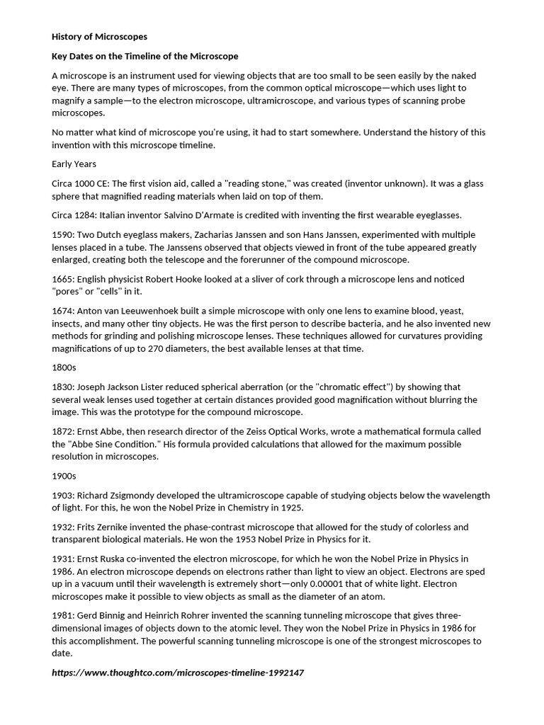 History-of-Microscopes (1) | PDF